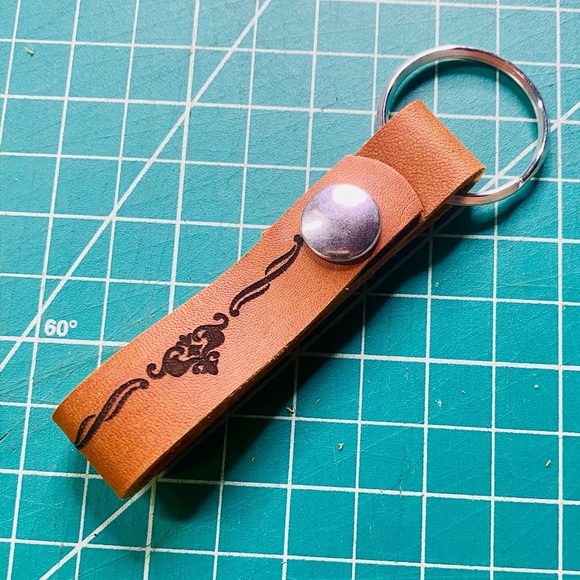 Hand Crafted | Accessories | 45 Leather Loop Keychain Victorian Line ...